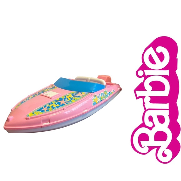 Barbie | Toys | Barbie Vintage 996 Pink Blue Beach Speedboat | Poshmark